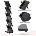 Foldable Magazine Display Racks Floor Standing 5 Layers Brochure Stand ...
