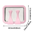 Pink Rolled Ice Cream Maker Pan 8.9x6.9 Inch, Instant Fried Yogurt ...