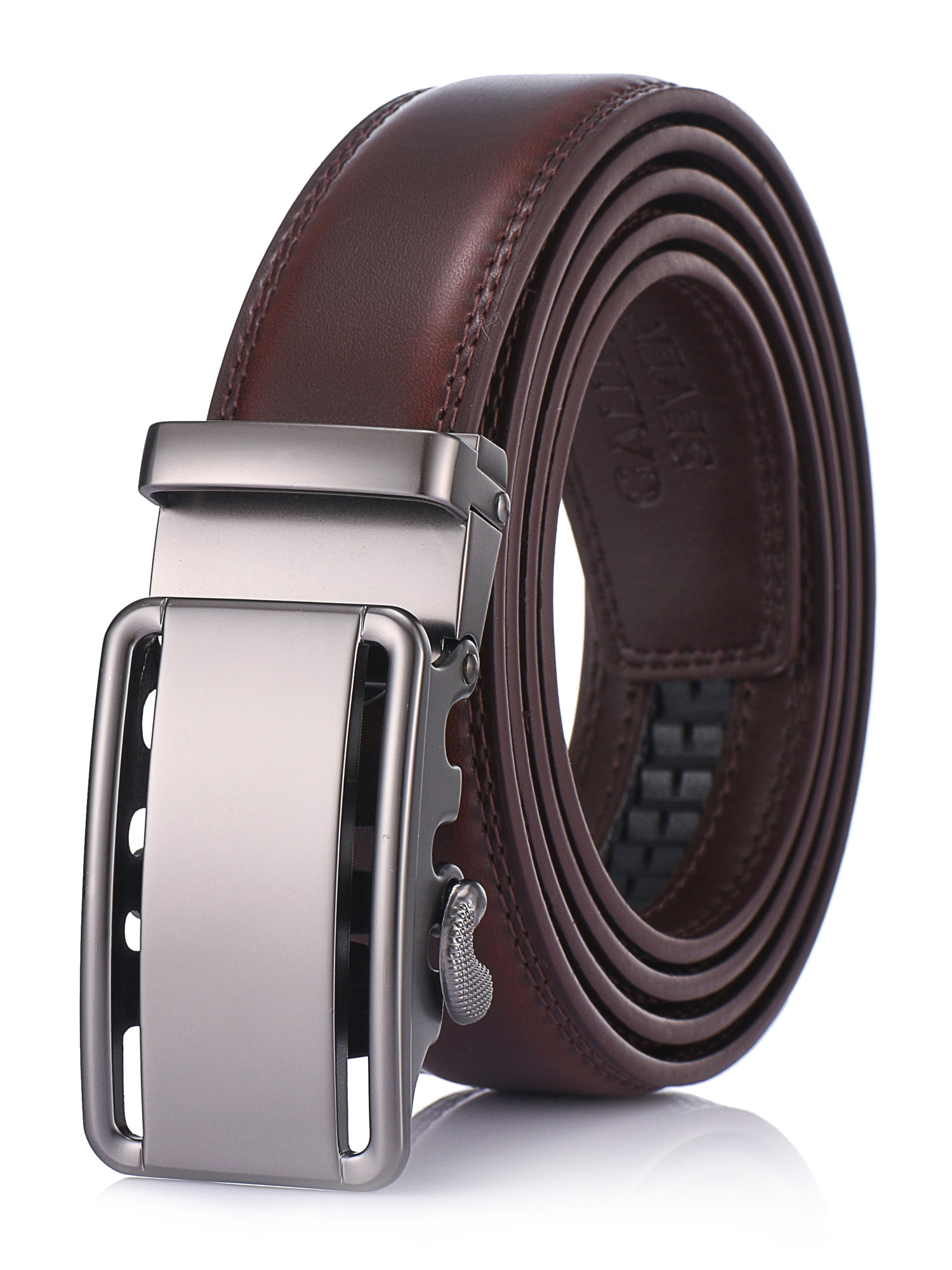 Classic Bilinear Leather Ratchet Belt - Walmart.com