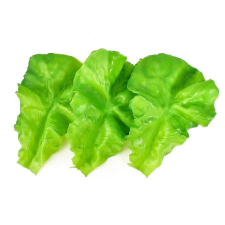 3pcs Fake Lettuce Leaves Artificial Vegetables Lettuces Simulation ...