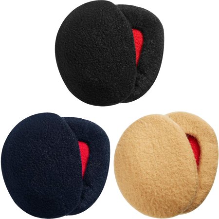 3 Set Bandless Ear Muffs For Men And Women Winter Ear Warmers Black ...