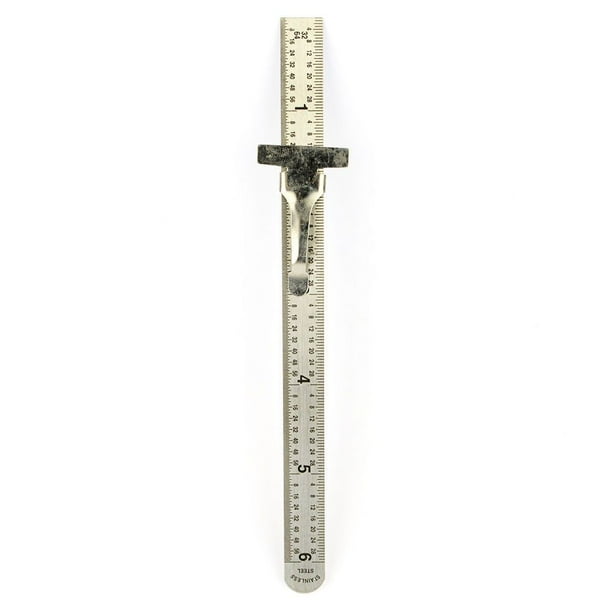 Big Horn 19206 6â€ STAINLESS STEEL POCKET RULER 1/64 1/32 Scales ...