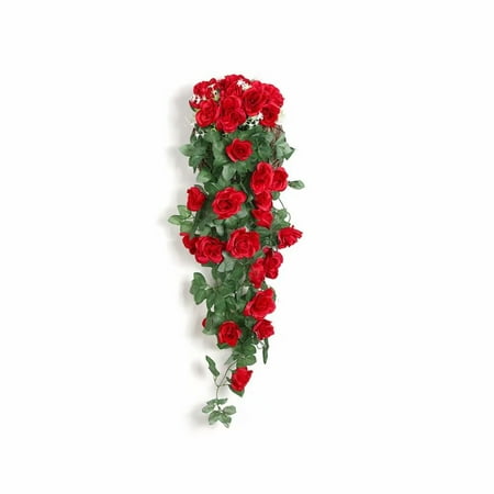 LuoHeng Artificial Rose Vines Artificial Flower Vines Wall Heater Pipes ...