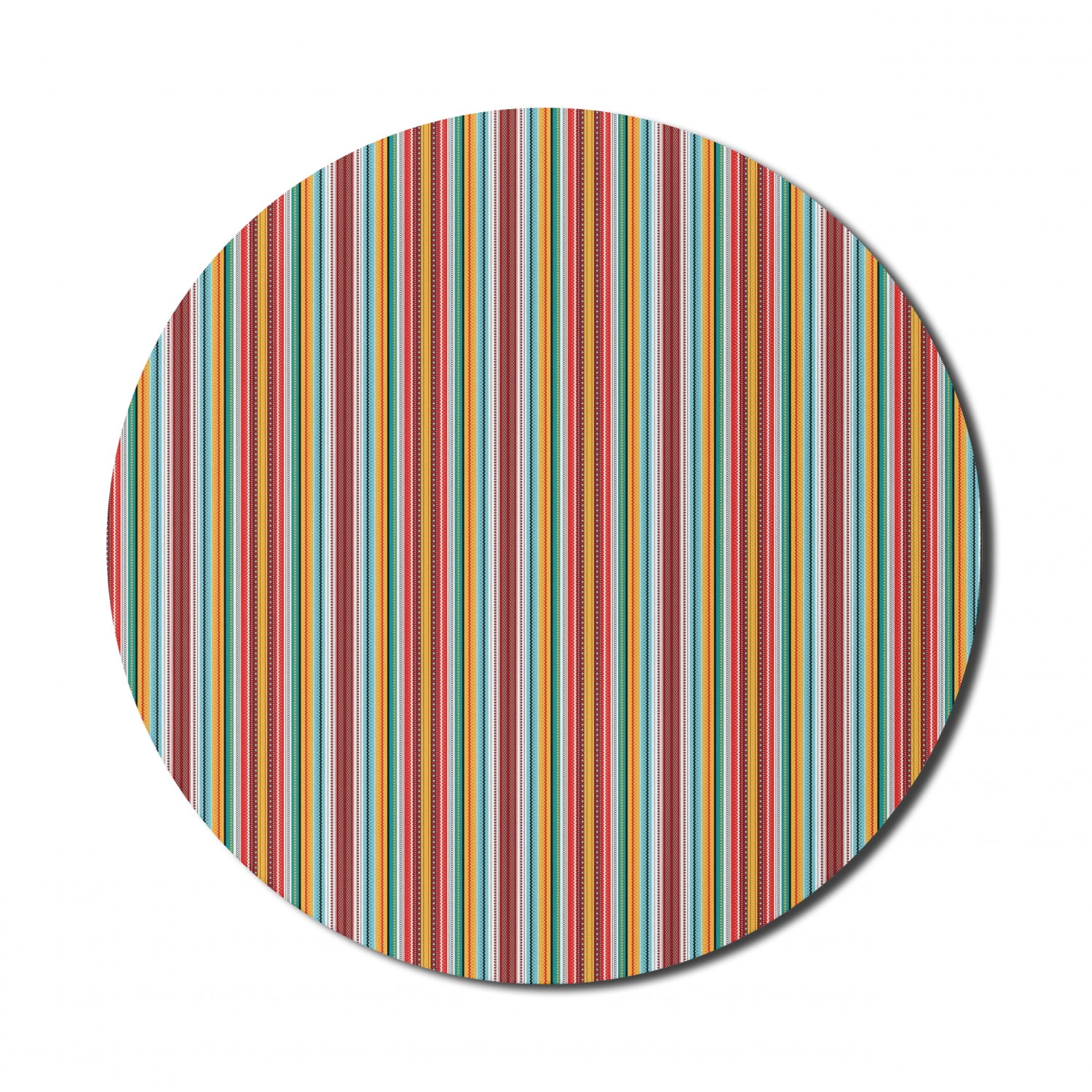 Bohemian Stripe Mouse Pad for Computers, Folk Tribal Style Vivid ...