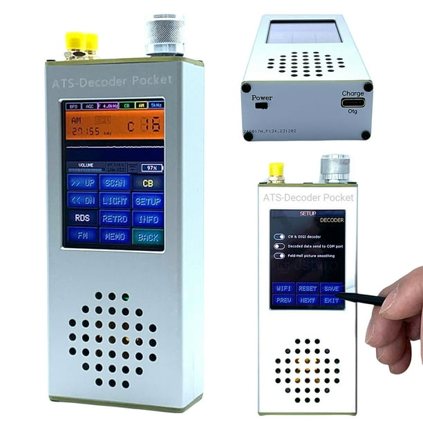 Decodificador CW Receptor Radio Banda Completa FM RDS AM LW MW SW SSB ...