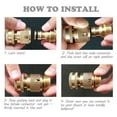 CAIJIEXI Effortless Garden Hose Connection Brass Garden Hose Quick ...