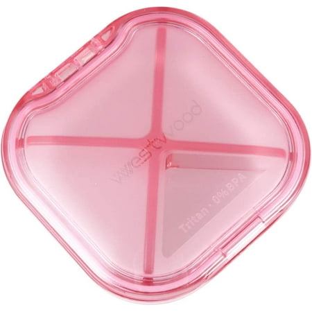 Travel Pill Container 1pc Portable Pill Box 4 Partitions Mini Medicine ...