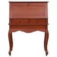 vidaXL Secretary Desk Office Writing Table with Drawers Solid Wood ...