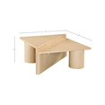 Meridian Furniture Pavillion Natural Coffee Table - Walmart.com