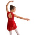 Aiihoo Kids Girls Figure Skating Dress Shiny Rhinestone Mesh Dance ...