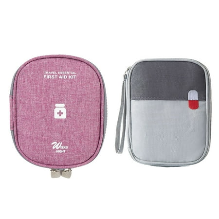 First Aid Kit Bag Empty Travel Medication Pouch Mini Carrier Handy ...