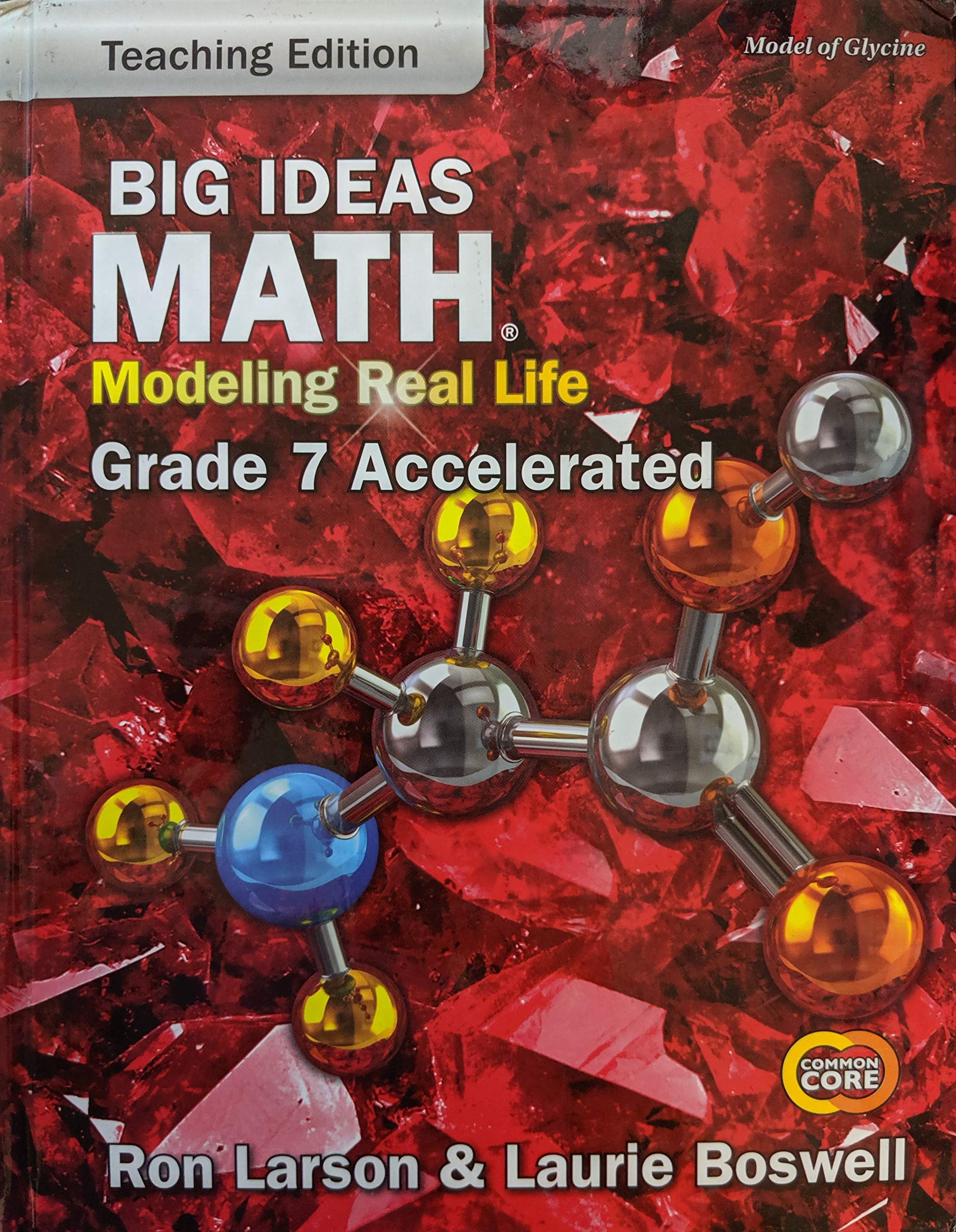 Pre-Owned Big Ideas Math: Modeling Real Life Common Core - Grade 7 ...
