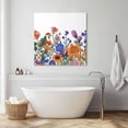 Canvas Print Wall Art Oil Paintings Colorful Flower Wildflowers Leaves ...