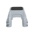 Rubbermaid Plastic Gray Step Stool with Rubber Top, Skid-Resistant ...