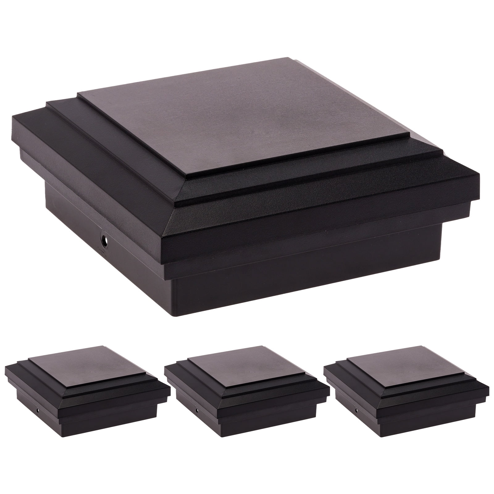 GreenLighting 4 Pack Dual Combo Post Cap for 4x4 Nominal Wood Posts ...