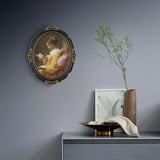 11x14 Picture Frame Oval Photo Frames for Wall Decor, Black Poster ...