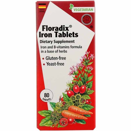 Salus - Floradix Iron Tablets, 80 Units | Walmart Canada