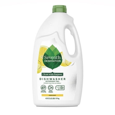Seventh Generation Powerful Clean Dishwasher Detergent Gel, Lemon, 42 ...