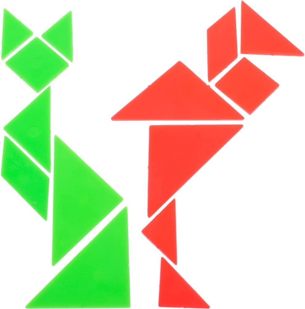 Small Plastic Tangrams, Set of 12 - Walmart.com