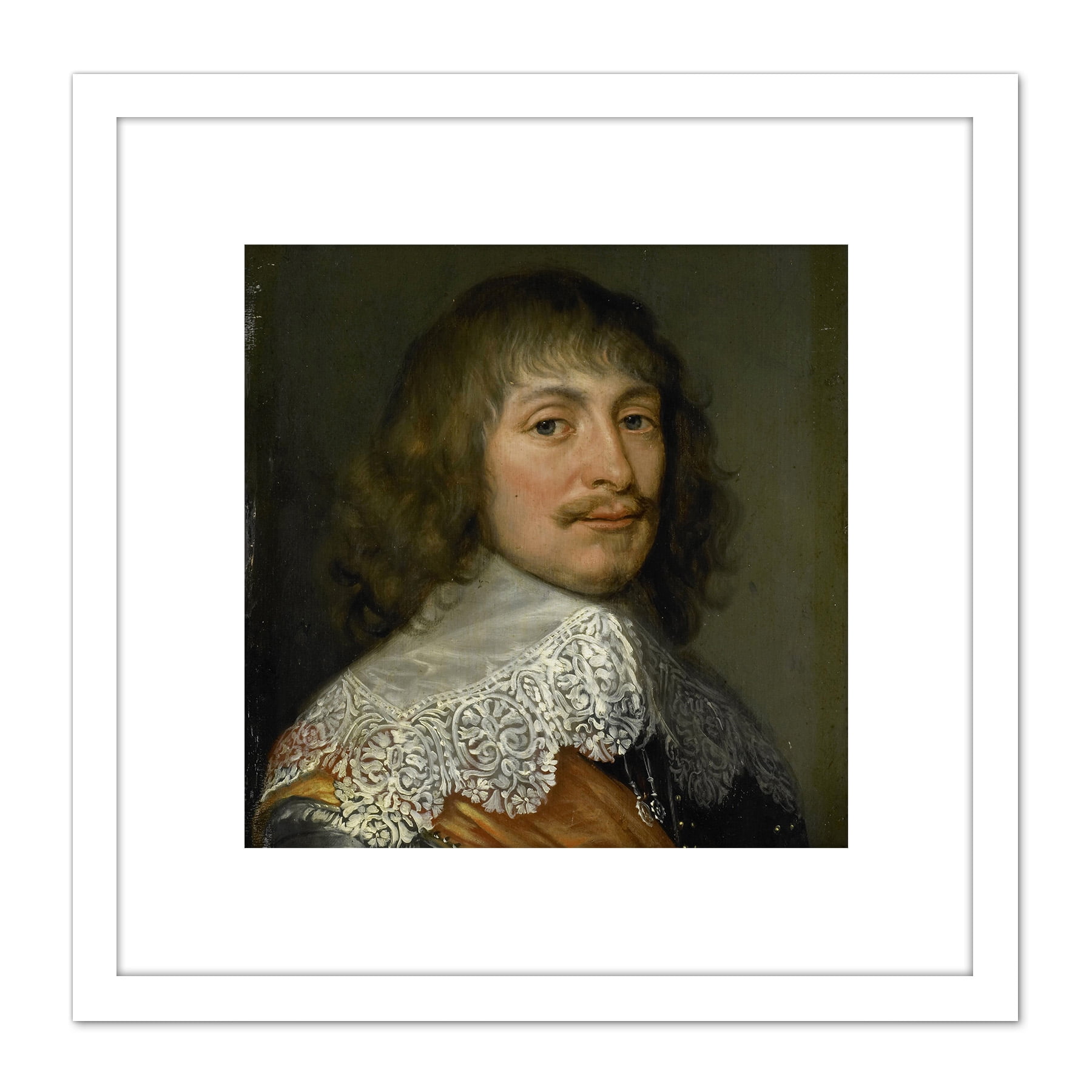 Portrait George Frederick Prince Nassau 8X8 Inch Square Wooden Framed ...