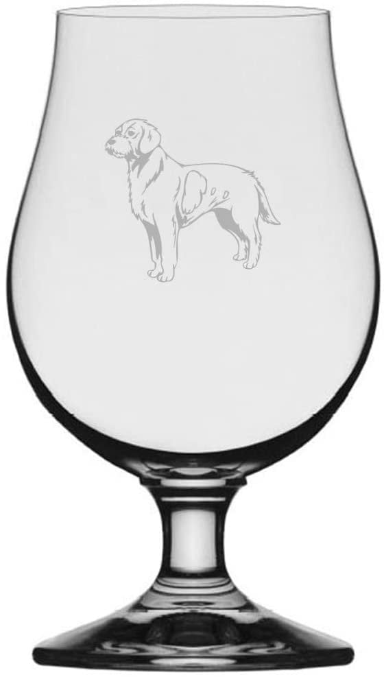 Istrian Coarse Haired Hound Dog Themed Etched 13.25oz Iona Beer Glass ...