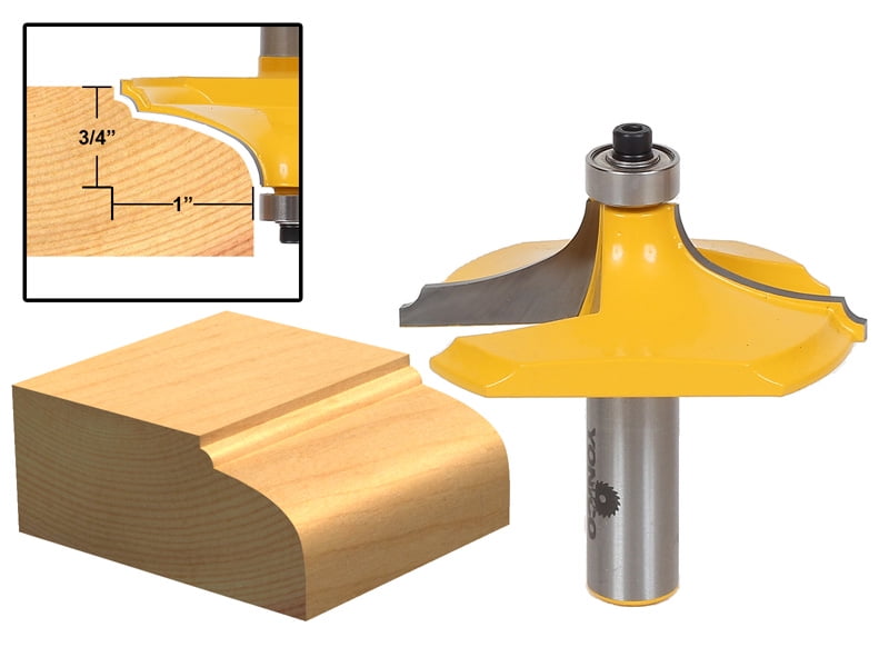 Yonico Thumbnail with Bead Table Edge Router Bit - 1/2" Shank - 13142 ...