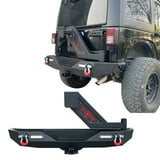 Vijay Textured Rear Bumper Compatible With 2007-2017 Jeep Wrangler JK ...