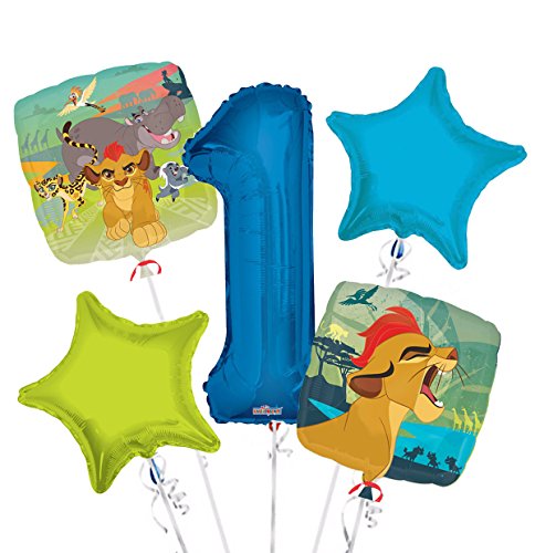 Lion Guard Balloon Bouquet 1st Birthday 5 pcs - Party Supplies ...