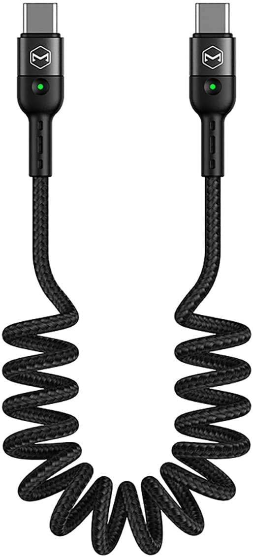 Coiled USB Type C Cable,AICase USB C to USB C Cable (6ft 60W) Scalable ...