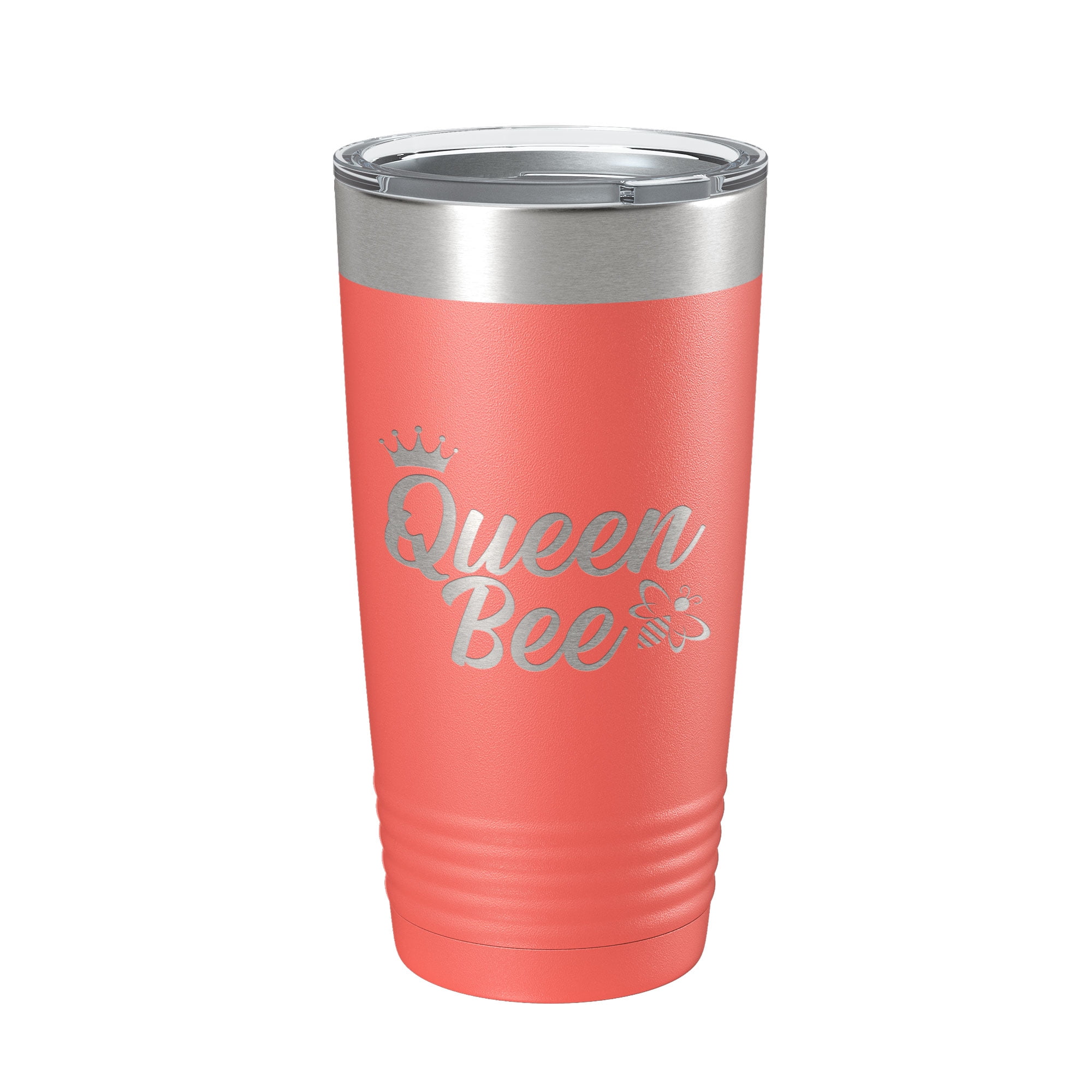 Queen Bee Tumbler Travel Mug Gift Insulated Laser Engraved Coffee Cup ...