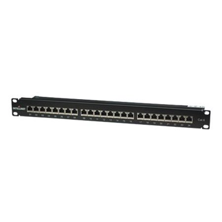 Intellinet Patch Panel, Cat6, FTP, 24-Port, 1U, Shielded, 90 Top-Entry ...