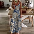 Blue and Gold Mandala Pattern Sleeveless Dress Summer women's clothing ...