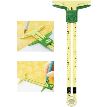 5-in-1 Plastic Handy Sliding Gauge Measuring Sewing Tool,Quilting Tools ...