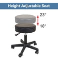 Roscoe Medical Rolling Stool - Stool with Wheels - Round Adjustable ...