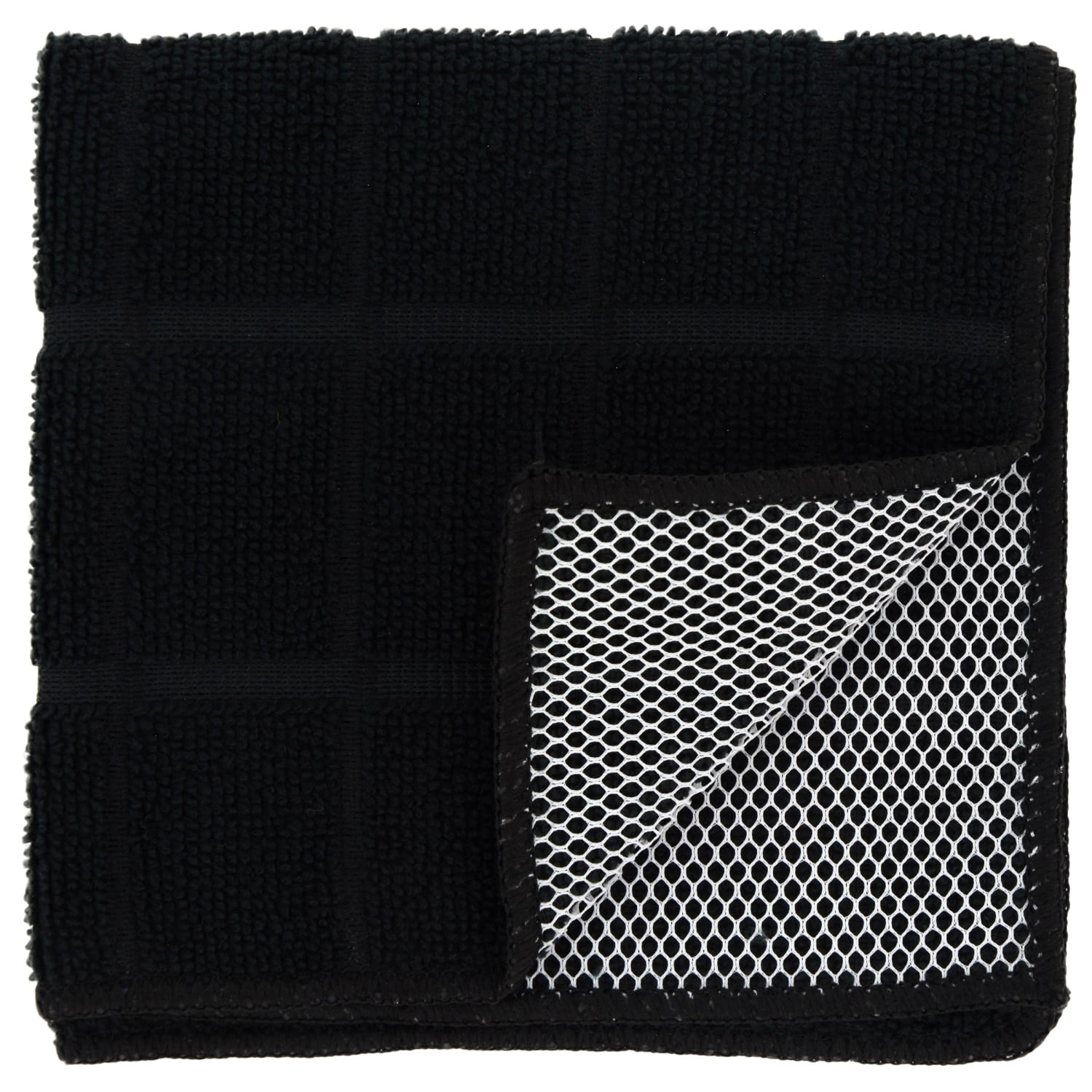 Dish Cloths for Washing Dishes Black Kitchen Cloths Cleaning Cloths 12 ...