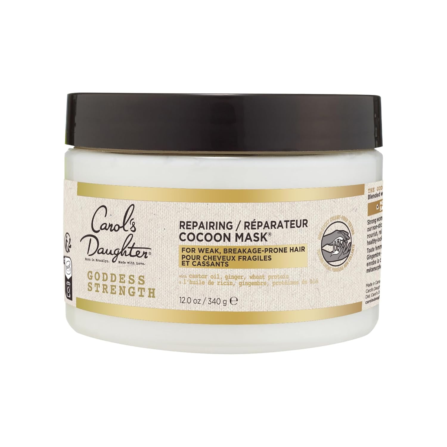 Goddess Strength Repairing Cocoon Hydrating Hair Mask for Waves, Coils ...