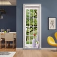 3D Door Sticker Green Plants Landscape Sticker Door Poster Self ...