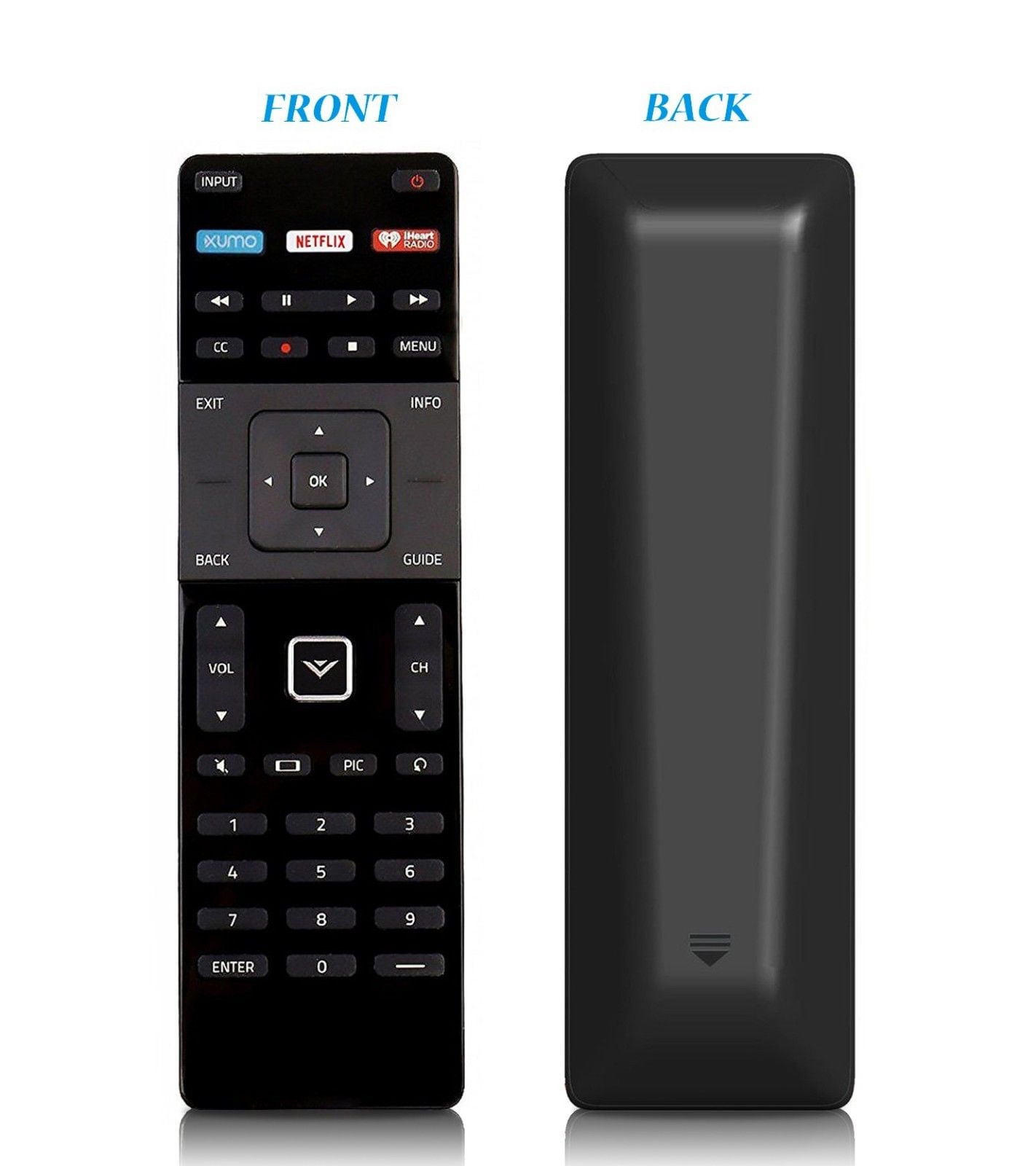 Xrt122 Vizio Tv Remote Control For D32x D1 D39h D0 D40u D1 D43 D2 D48
