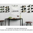 Wallniture Brix 2Pack, Wall Mounted Metal Stemware Wine Glass Rack ...