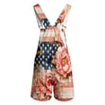 250th Anniversary American Flag Overalls, Abstract Art Print Bib ...