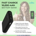 Powertek Liquipel Power Bank 10K, Compact Black - Walmart.com