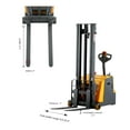 Apollolift 2200lb Counterbalanced Powered Stacker Powered Drive Lift ...
