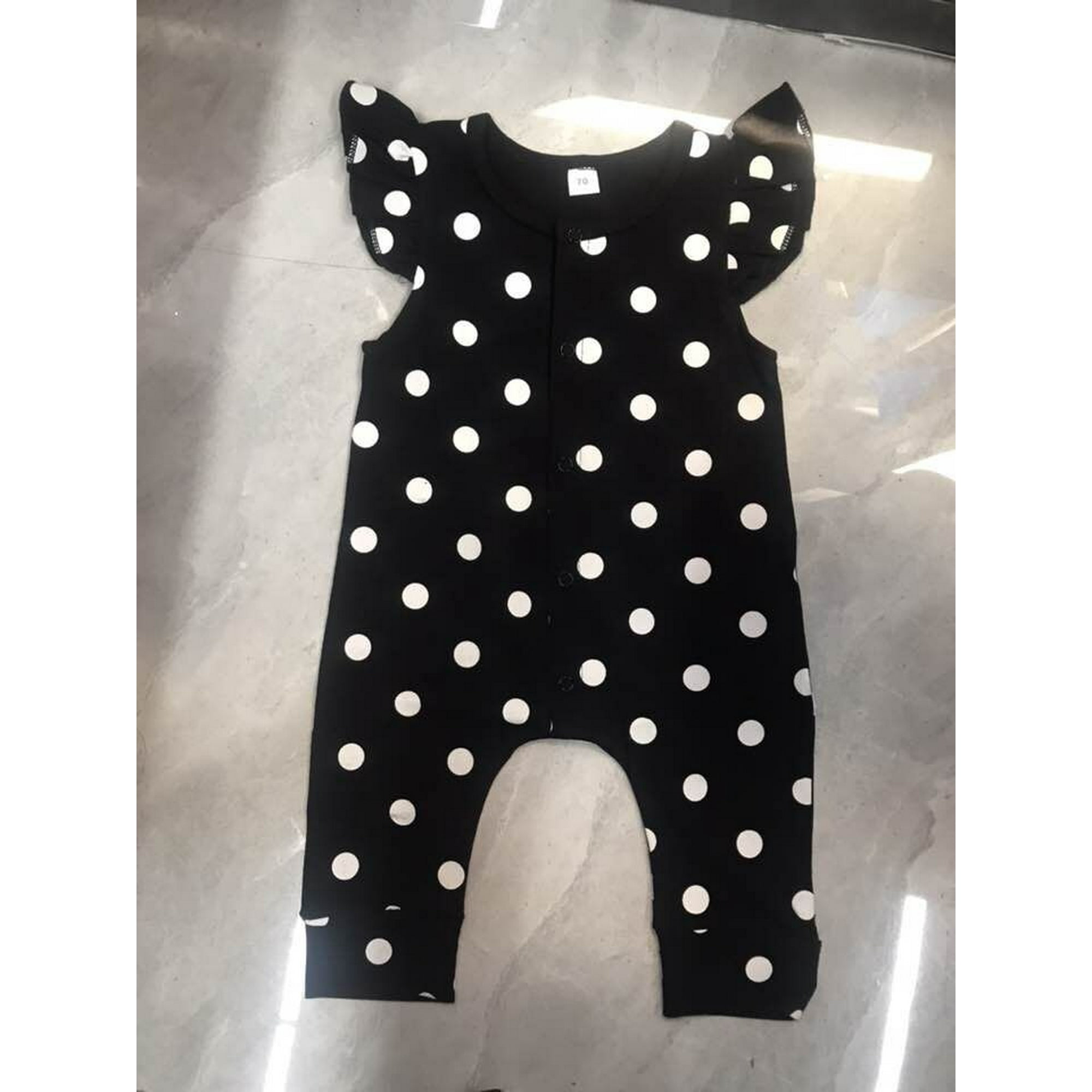 Click here for Eyiiye Baby Romper Girls Polka Dot Print Round Nec... prices