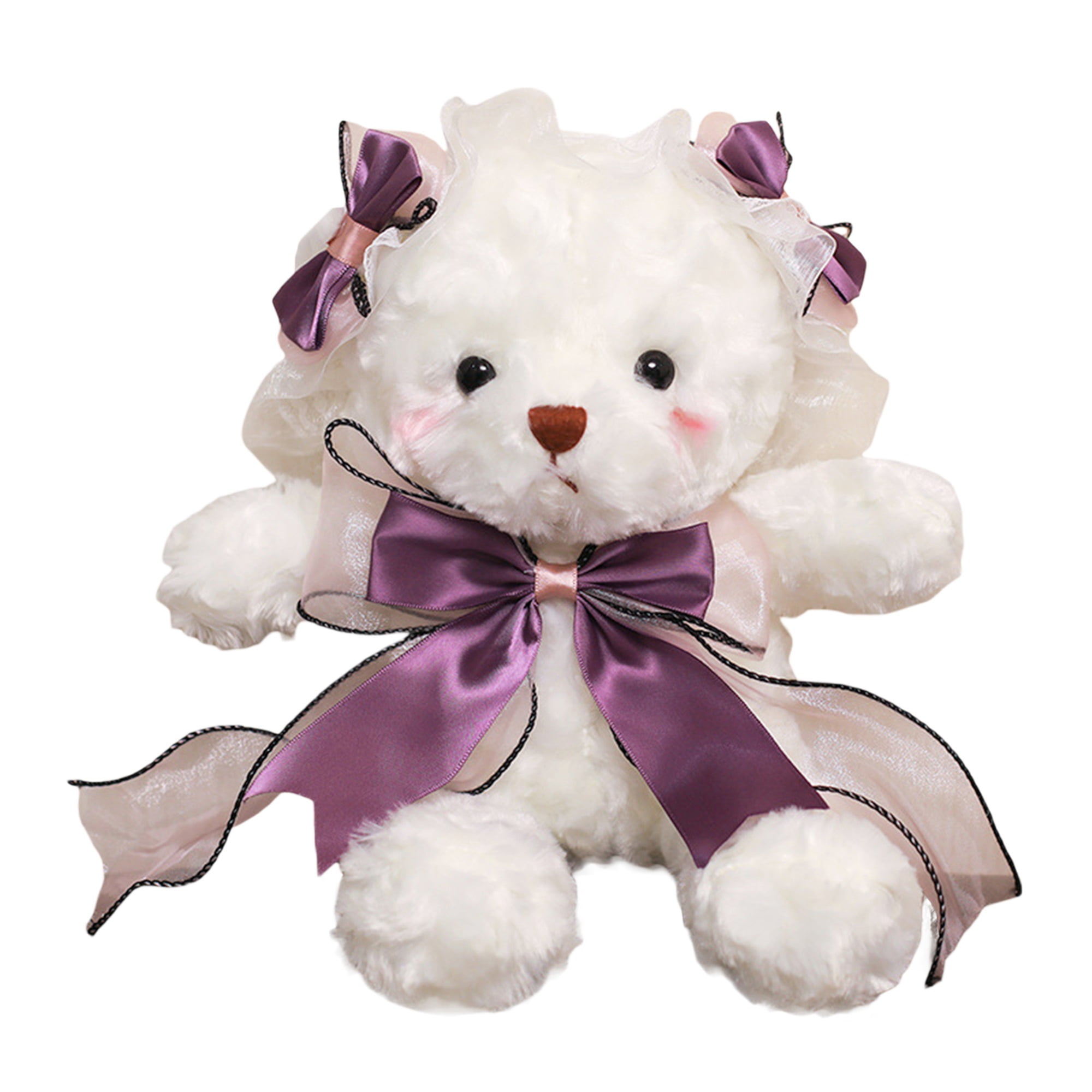 12 Inch Teddy Bears Soft Plush Stuffed Animal with Ribbon Bow - Walmart.com