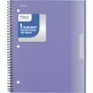 Mead 5 Subject Wide Ruled Notebook, 8" x 10.5", Pastel Pink, Poly ...