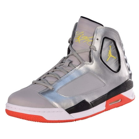 Nike Men's Jordan Flight Luminary Basketball Shoes-Black/Bright Citrus ...