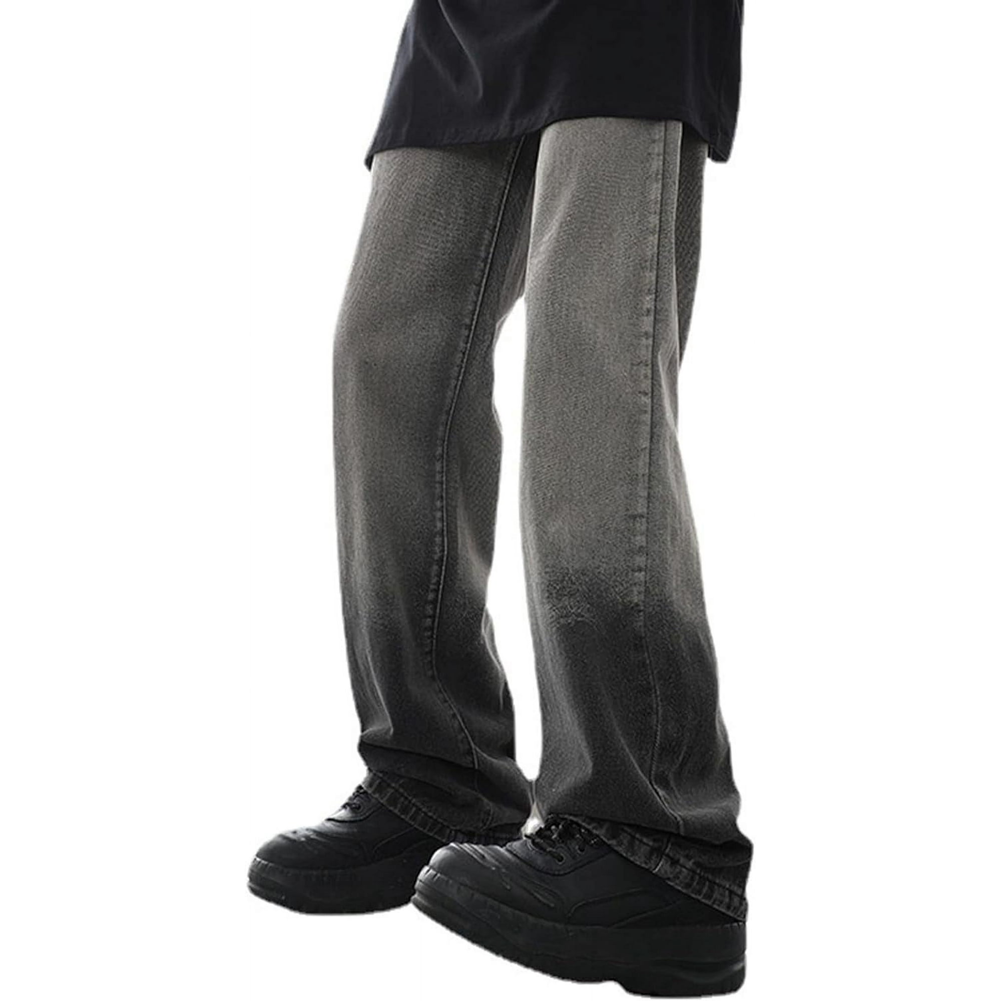 Click here for Unbranded Fybtomen Denim Pants Wide Leg Men Youthf... prices