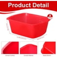 8 Pack Wash Basins Plastic Wash Tub White 7 Quart Graduated Buckets ...