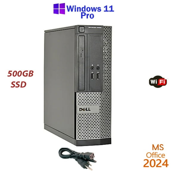 Restored Windows 11 Dell i5 3.2 ghz 8GB RAM 500GB SSD WiFi Desktop ...