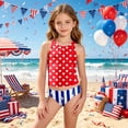 Toome Ruffle Trim One Piece Swimsuit For Gi_rls Gradient Girls Bathing ...